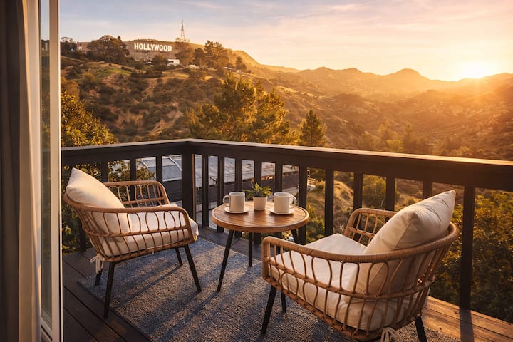 Balcony Views Of Hollywood Sign; Hillside Retreat. - 好萊塢