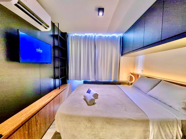 Studio All Batel | Funcional & Moderno C/piscinna - Curitiba