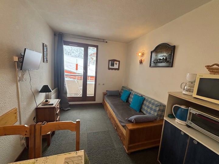Studio Avec Chambre Cabine Ski Aux Pieds - Valfréjus