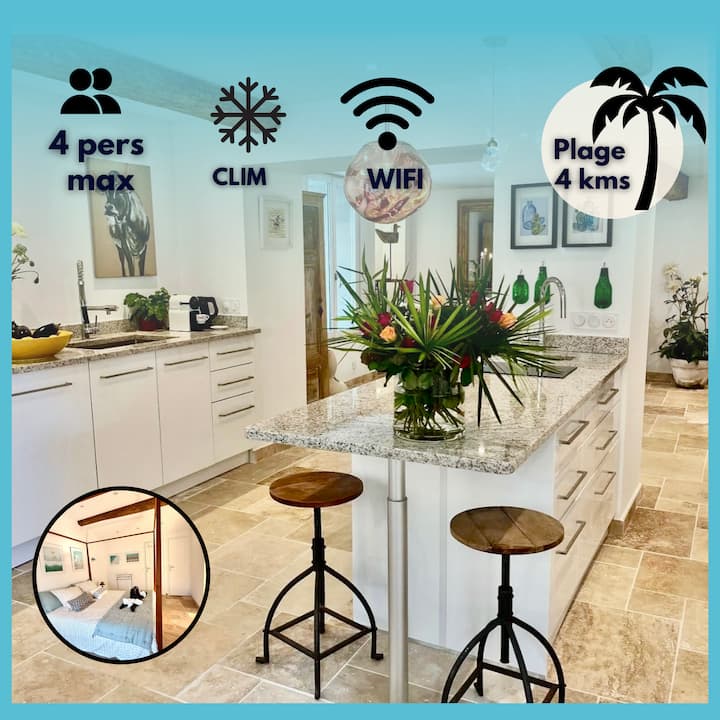 Villa Au Patio Suspendu By Gc - Clim - Wifi - Portiragnes