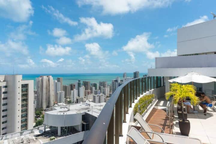 2 Quartos E 2 Wcs - 650m Do Mar - Sm 1307 - Recife