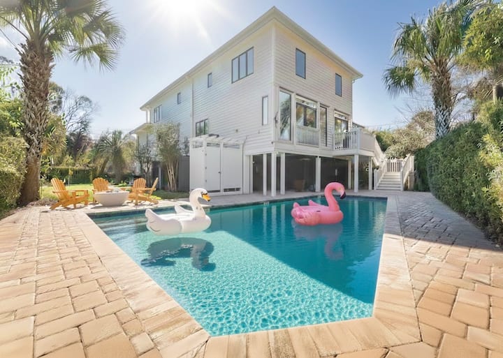 Walk To Beach~3 Game Rms~heated Pool~golf~fire Pit - Mount Pleasant, SC