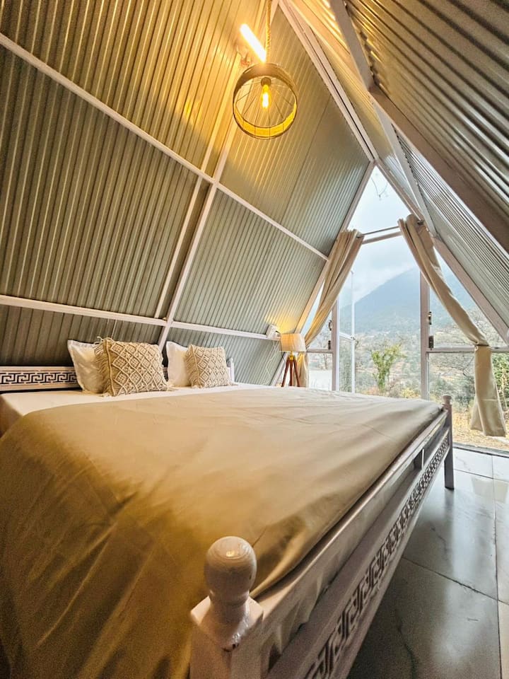 Mountain View A-frame Nest05 | Near Bir & Baijnath - Punjab
