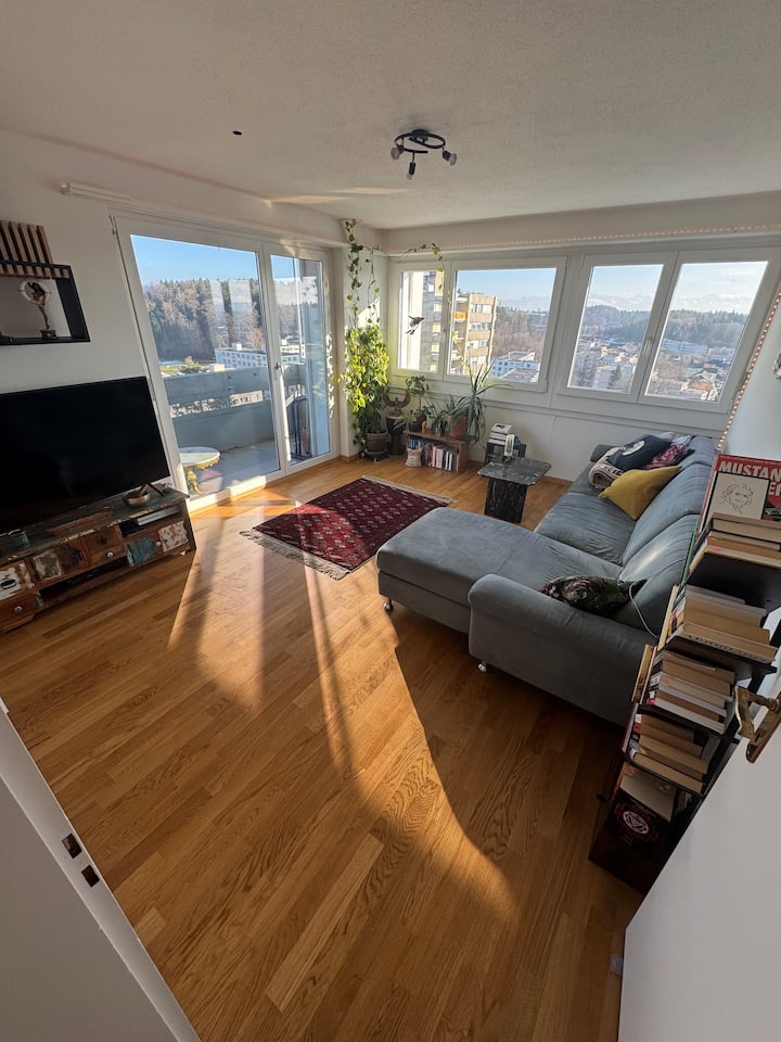 Penthouse-vibe Mit Weitblick & Ruheoase - Möbliert - Winterthour
