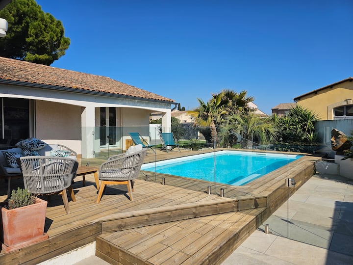 Villa 160 M² Avec Piscine Et Grand Jardin Arboré - Fabrègues