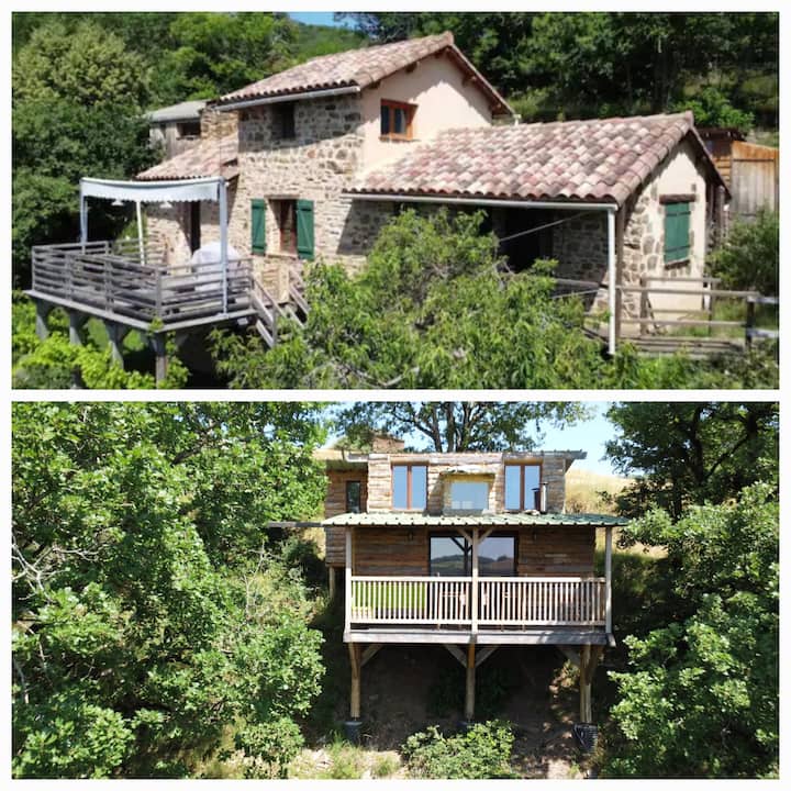 Ancienne Maison De Vigne Et Chalet Perché - Saint-Affrique