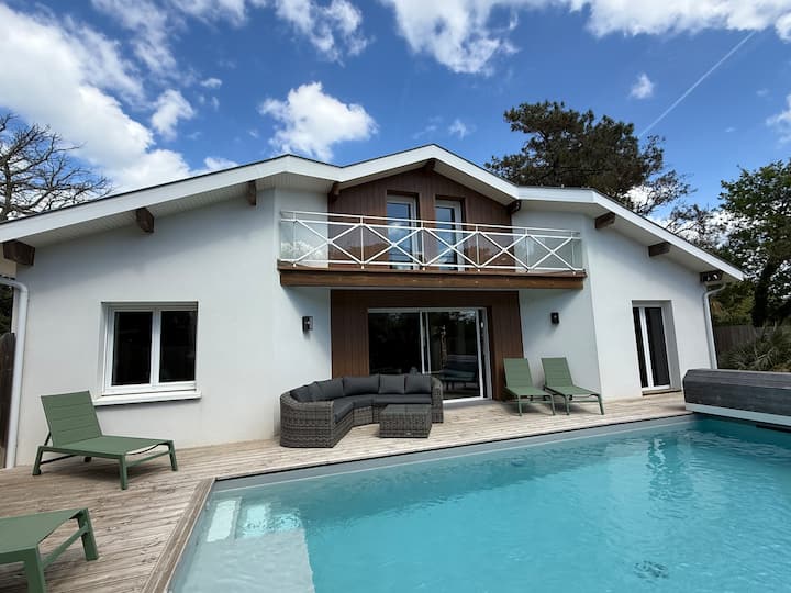 Villa Climatisée, Piscine Chauffée, Plage à Pied - Moliets-et-Maa