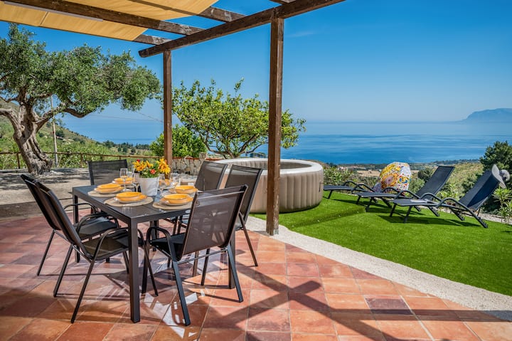 [Vista Mare] Ac|jacuzzi|3 Camere|bbq By Proger - Scopello