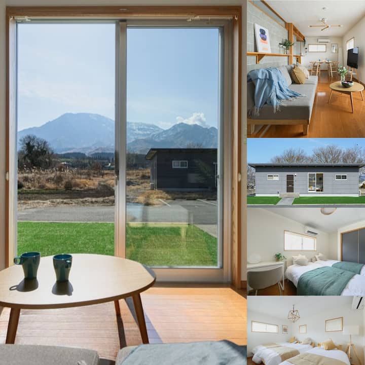 【New】阿蘇山絶景｜一棟貸切｜最大6名｜ベッド5+ソファ｜59㎡｜阿蘇神社等観光地アクセス抜群｜ - Kurokawa