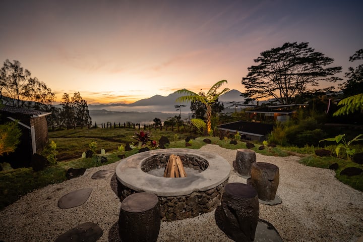 Majestic Double Room With Mount Batur View - Kintamani
