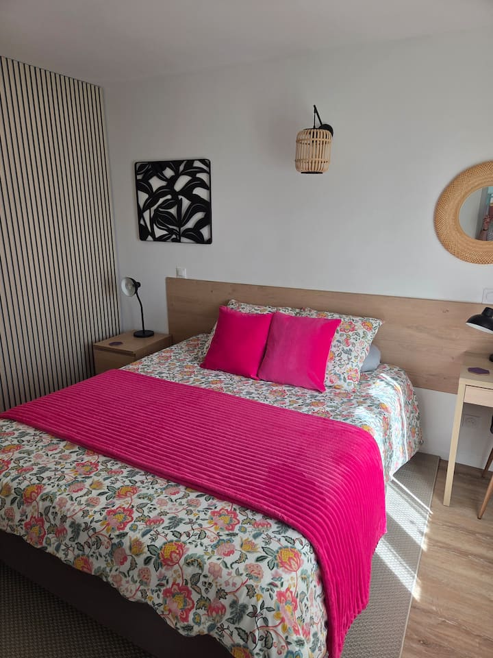 Arc En Ciel Du Mont B&b Chambre Rouge - Pontorson