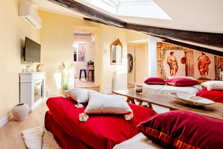 Expérience Romaine - Terrasse Et Clim - Vue Arenes - Nîmes