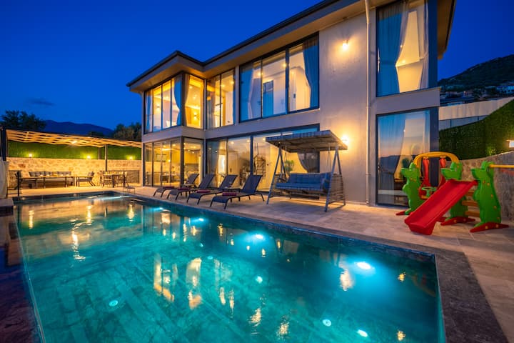 Luxury Sea View Villa In Kaş | ÖZel Havuzlu Villa - Kalkan