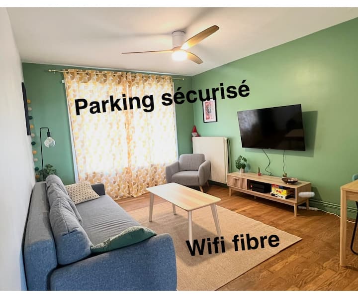 Grand T2 L’escale Parking Sécurisé Proche Tramway - Grenoble