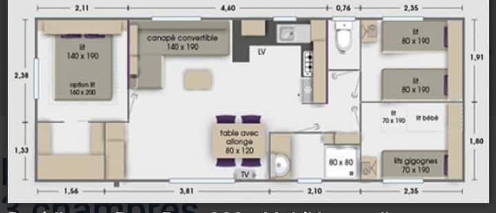 Location Mobil Home - Contis-Plage
