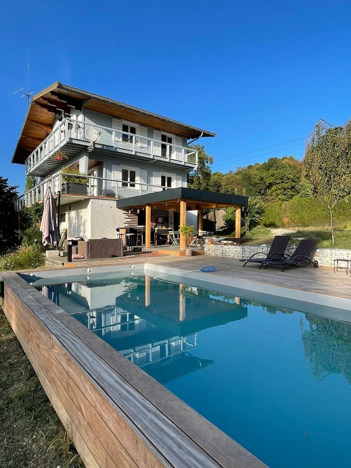 Grand Chalet Piscine & Terrain De Pétanque - Aix-les-Bains
