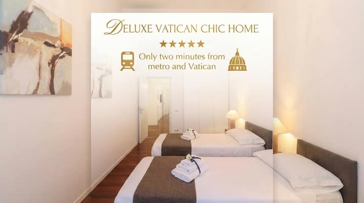 Refuge De Luxe Au Vatican | 2 Suites + Métro 2 Min - Italia
