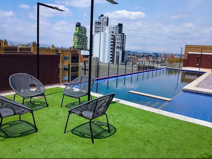 Increíble Loft Con Gym Y Piscina En Chapinero - Bogota