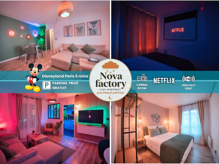 T2 Place Toscane•cinéma Netflix•disney 5'•parking - Serris
