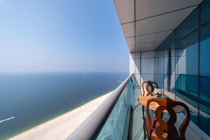 Luxurious 2br Full Ocean View Pool&gym&jacuzzi - Ajman