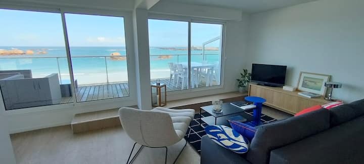 Appartement Vue Mer Exceptionnelle, Wifi, Parking - Trégastel