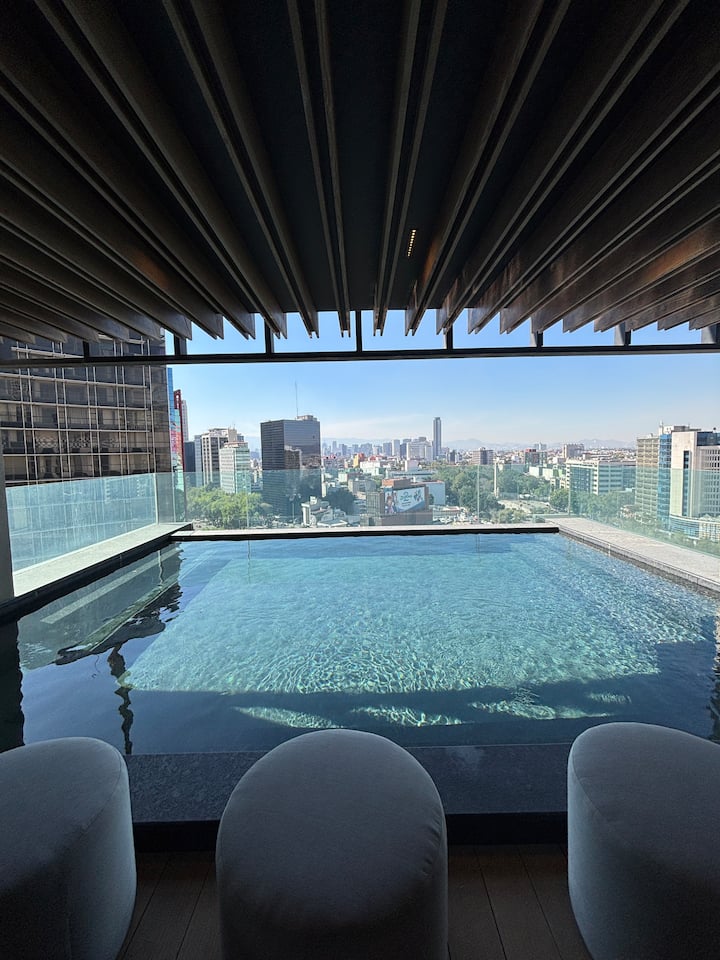 Loft Piso 25 + Infinity Pool En Av. Paseo Reforma - Mexico