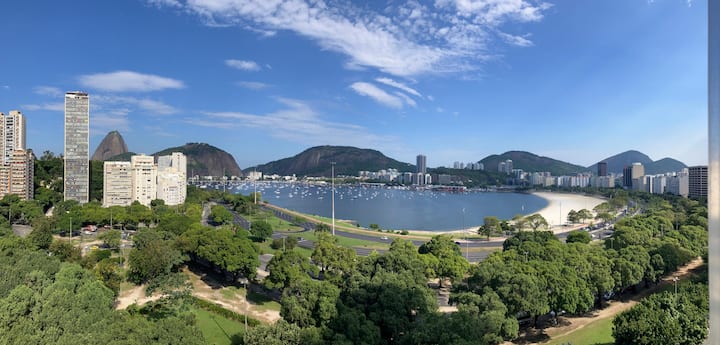 Sala E Quarto Com Vista Para O Pão De Açúcar - Rio de Janeiro