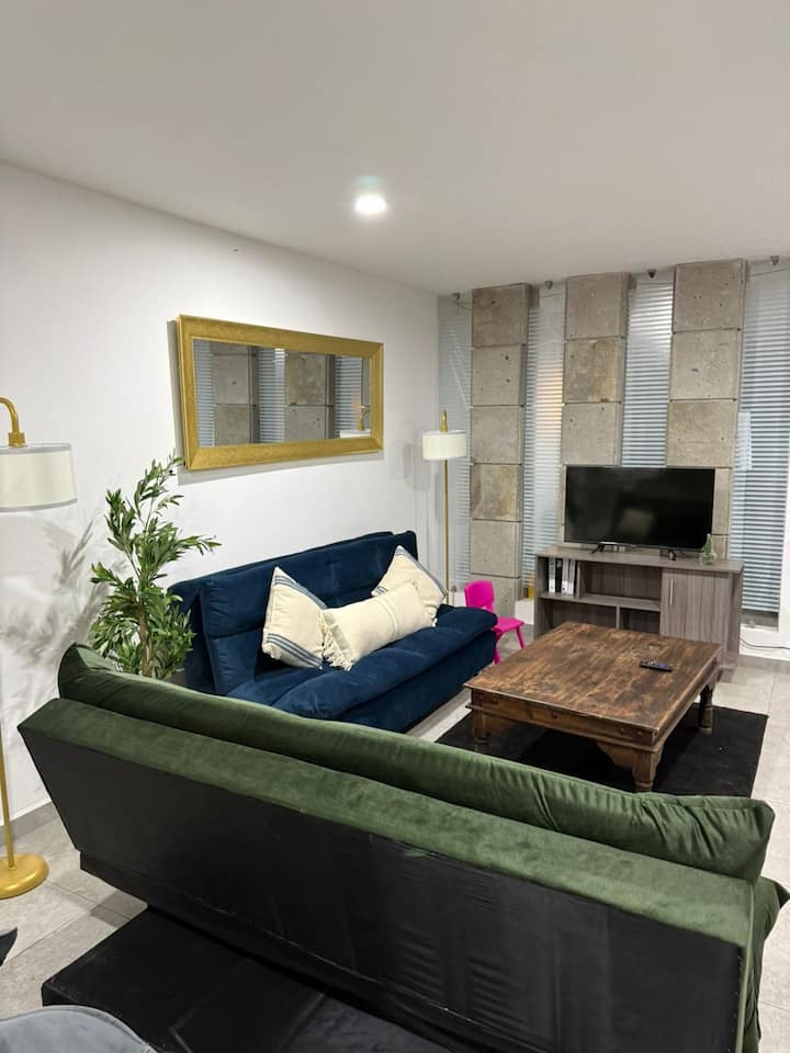 Casa 13 Pax | 4hab C/ Baño Privado + Terraza - Puebla