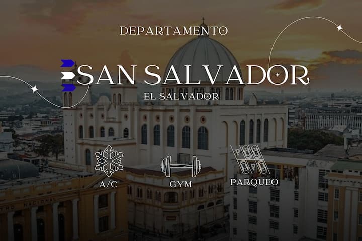 New Apt+ac+laundry+gym+parking+wifi+tv@sansalvador - San Salvador