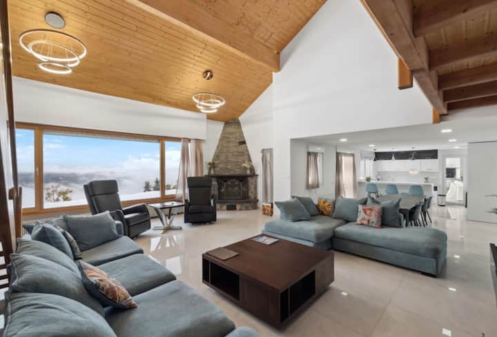 ÉVasion Alpine Dans Un Chalet Avec Vue Magique - Vercorin