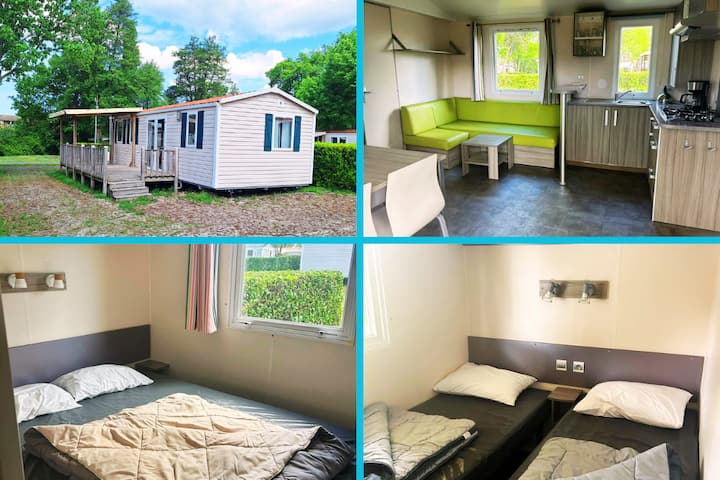 Mobilhome Climatisé 6 Pers. , Camping 4*, Landes - Lit-et-Mixe