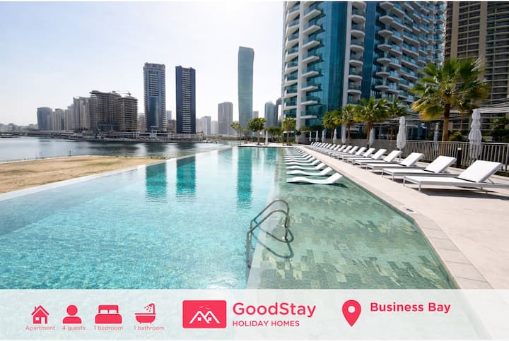 Lovely 1bdr In Business Bay, Free Gym & Pool - Dubaï