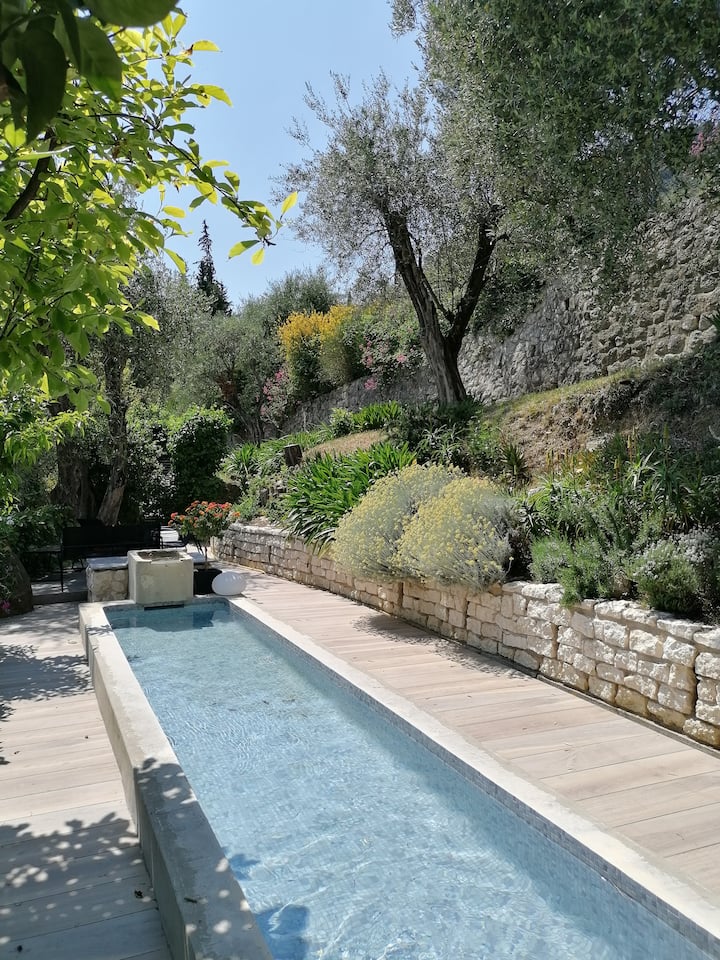 Maison Pleine De Charme, Superbe Jardin, Vue Mer - Grasse