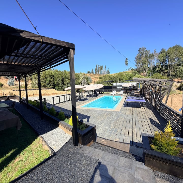 Quincho Con Piscina | Relax A 10 Min De Tomé - Tomé