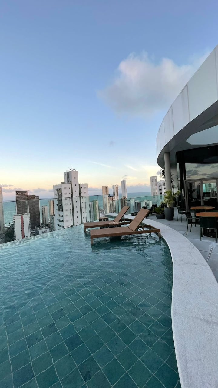 Studio Completo Com Vista Mar Em Boa Viagem #1004 - Boa Viagem