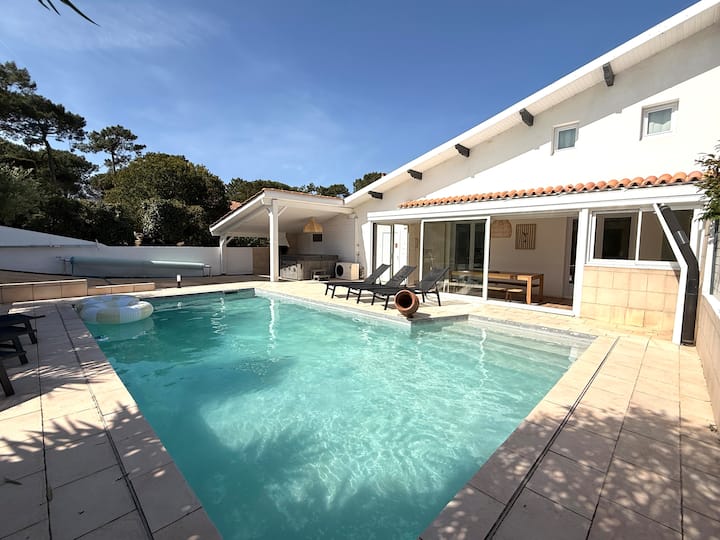 Maison 8-10 Personnes, Piscine & Jacuzzi - Biscarrosse