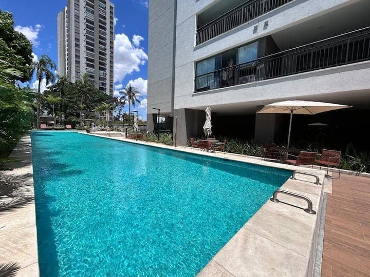Flat 409, 7km Airport, Suíte, Piscina E Garagem. - Guarulhos