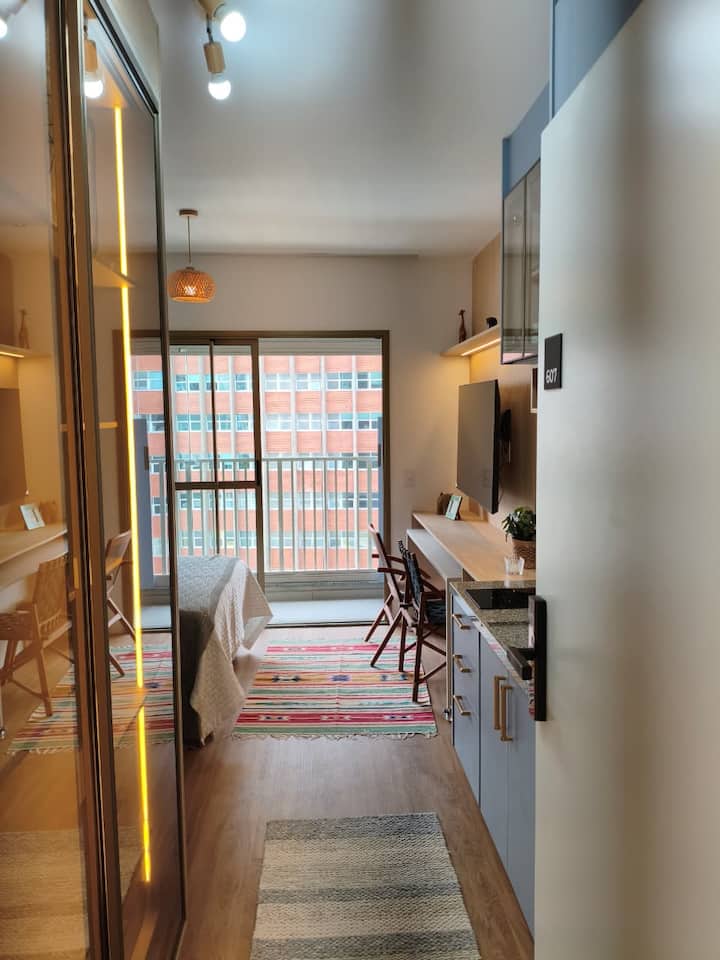 Estúdio Aconchegante A 300m Do Metrô Paraíso - Liberdade