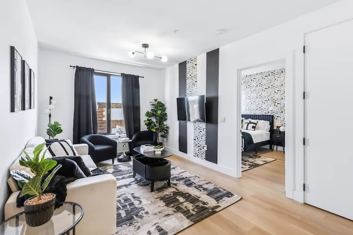 Private Luxury 1bdr With Living Room, Pool &Garage - エリザベス, NJ