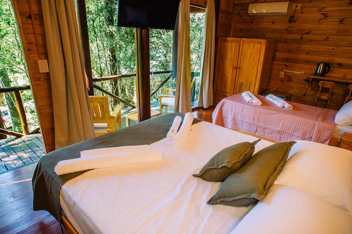 Cabaña En La Selva Con Balcon 6, En Complejo Ysyry - Eldorado
