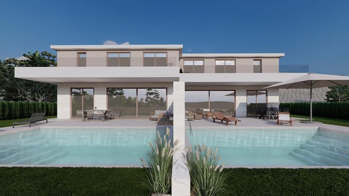 Luxury Villas Pastura For 16 With 2 Private Pools - Novalja