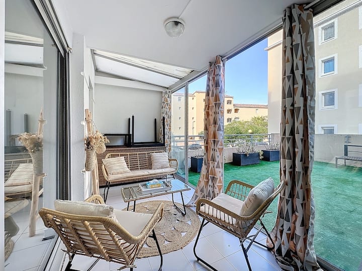 T2 Vue Mer, Terrasse 20m² Et Piscine De Résidence - Bouzigues