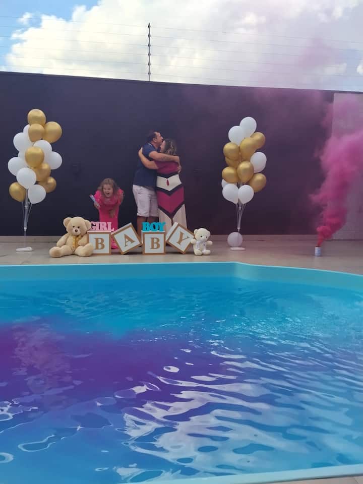 Fazemos Chá Revelação Temos O Rosa E O Azul - Cascavel