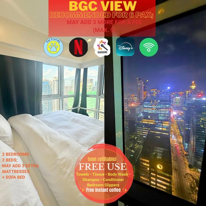 Bgc Cityview-5min Walk Highstreet | Free Karaoke - Taguig