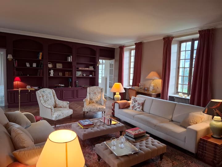 Domaine 1h De Paris-calme-piscine, Tennis, Billard - Aisne