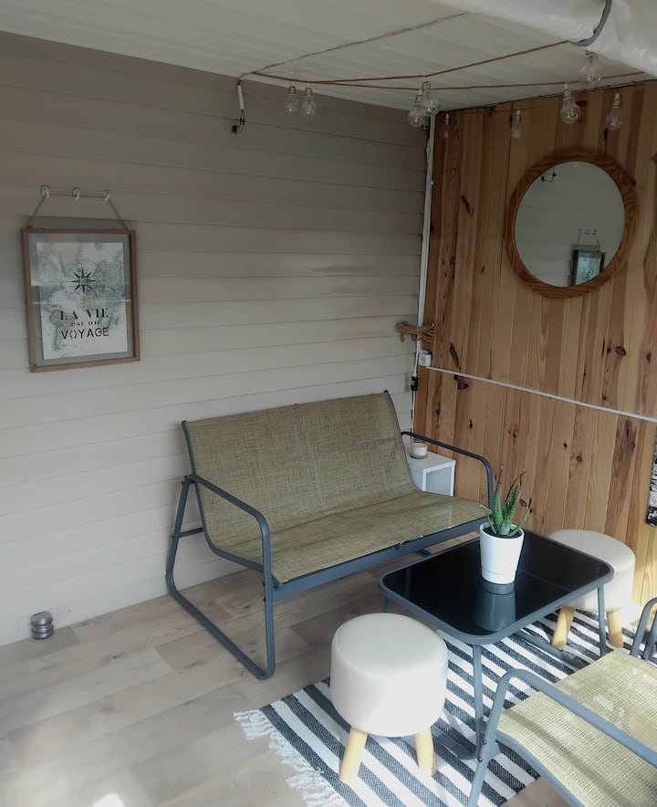 Le Mobil Home Bleu ! 
Camping Naturiste - Vendays-Montalivet