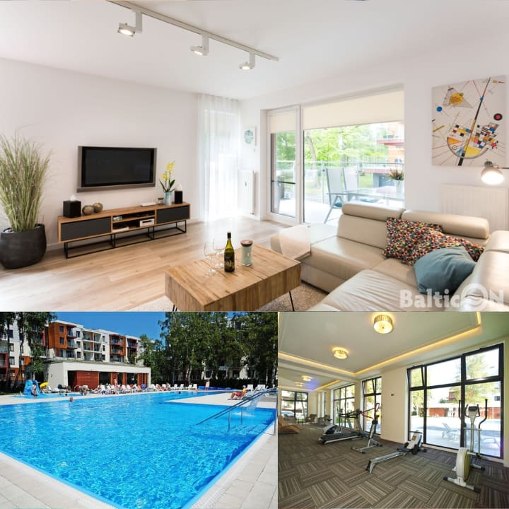 3-room Apartment-outdoor Pool, Sauna, Gym - Dźwirzyno