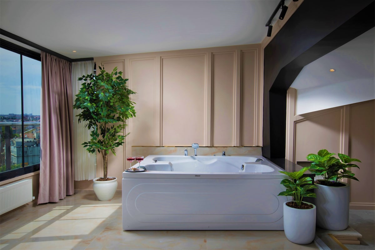 Suite penthouse en la azotea con jacuzzi privado en Taksim - Hoteles en ...