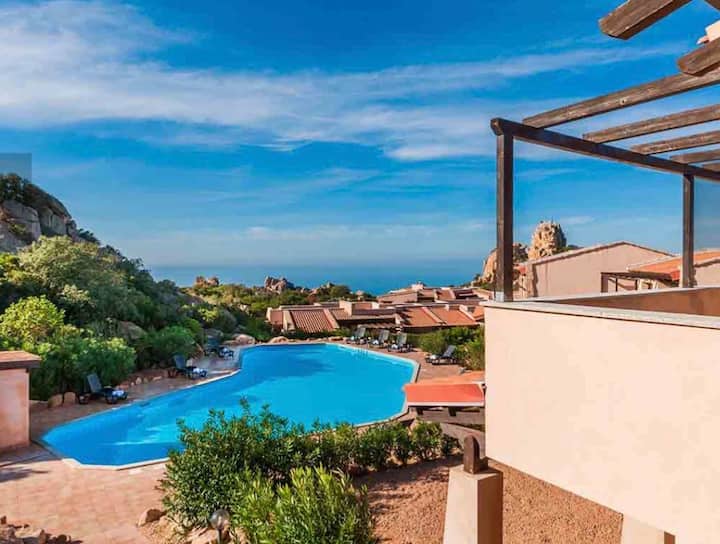 Bilocale Vista Mare Con Piscina Gravina Residence - Costa Paradiso