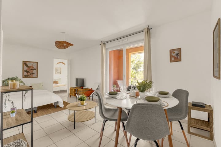 ÉLégant T2 Calme Lumineux Avec Terrasse Privée - Granada